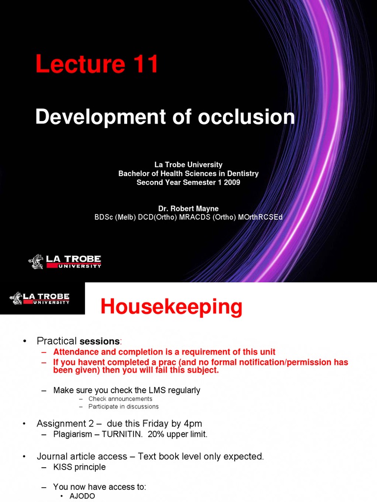 Development of Occlusion | PDF | Dental Anatomy | Facial Features