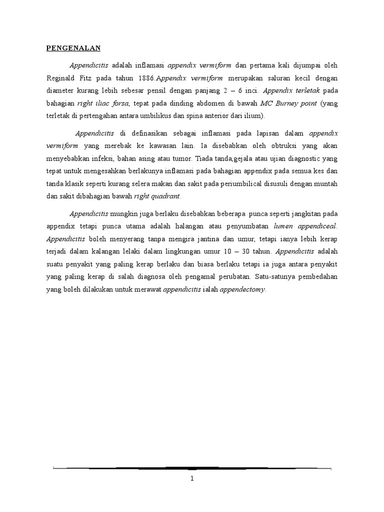 Appendectomy | PDF
