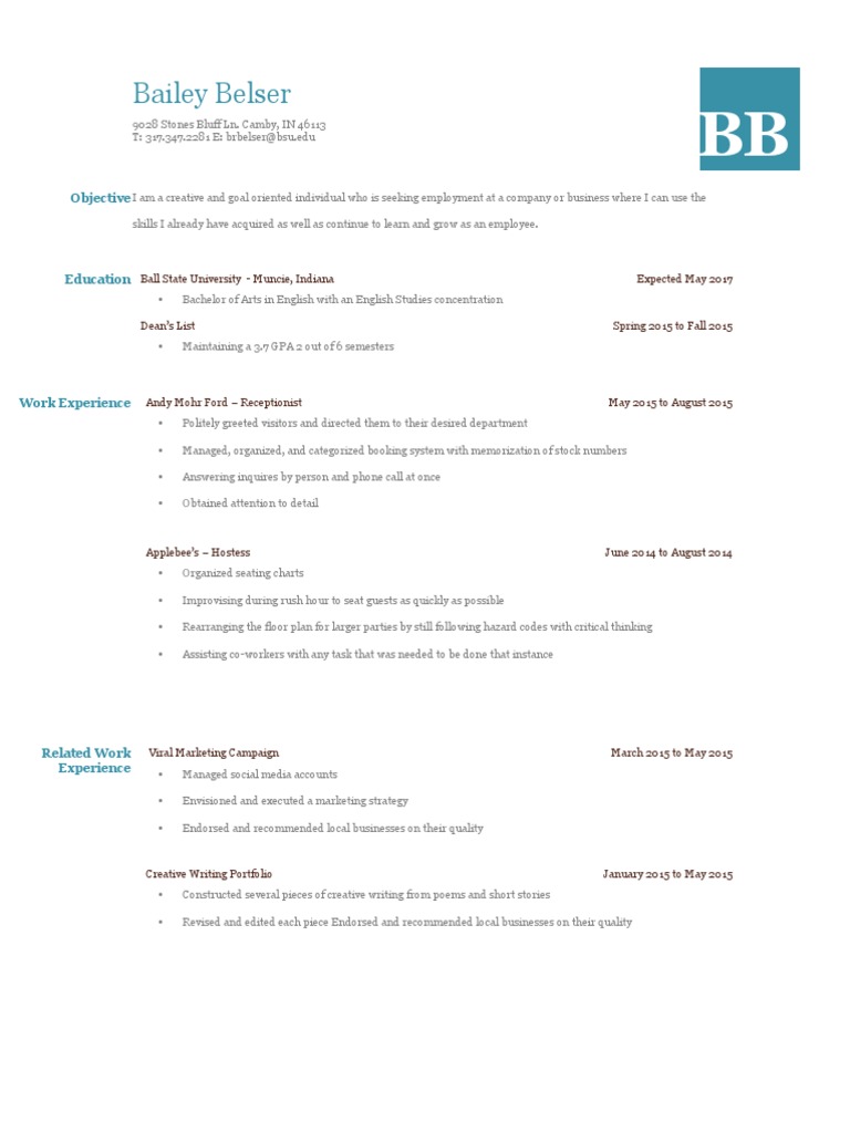 Final Resume | PDF | Self-Improvement