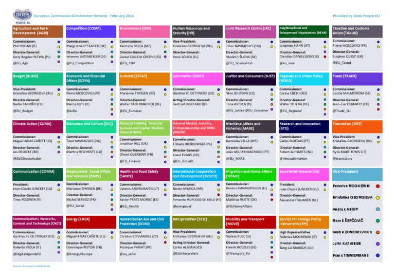 DG Wallchart | PDF | Politics Of The European Union | Politician