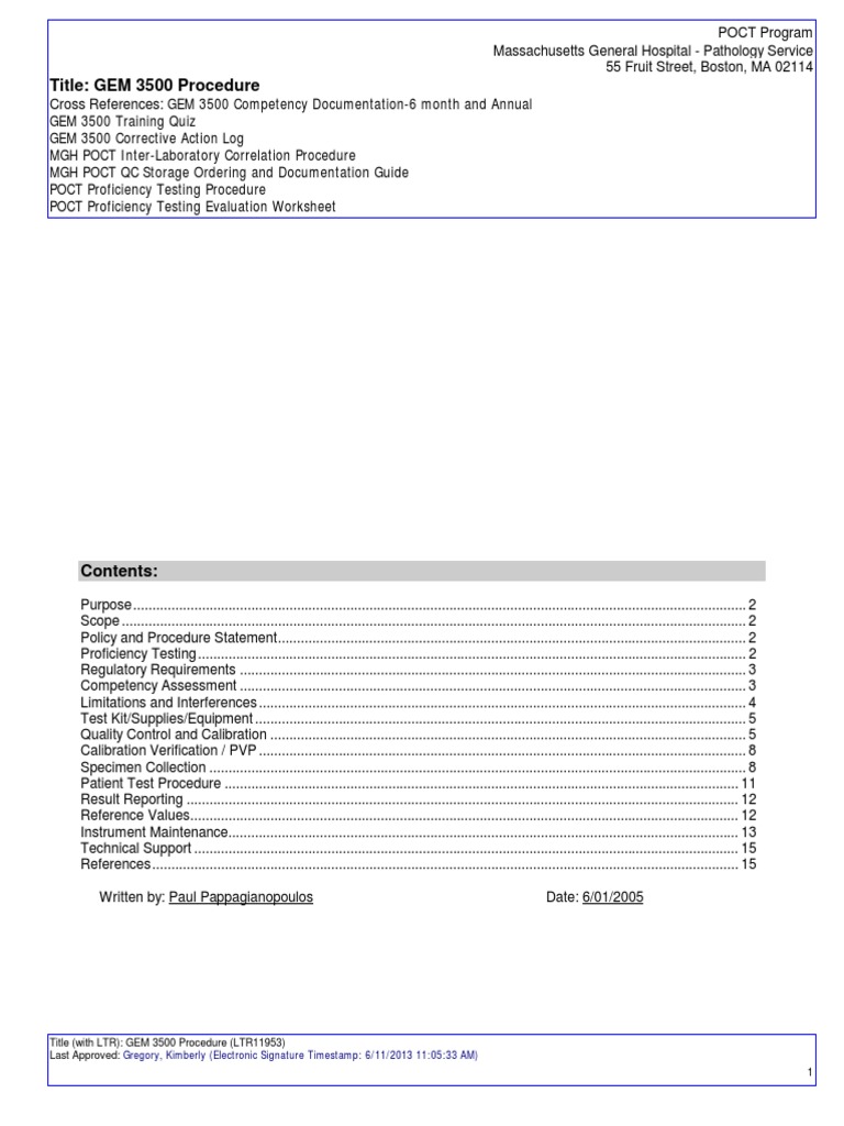 Manual de Usuario GEM 3500 | PDF | Syringe | Floppy Disk