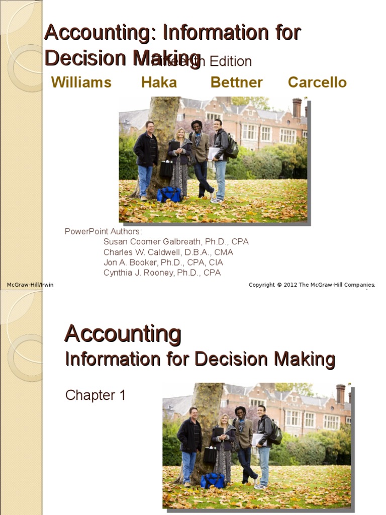 Chapter 1 | PDF | Accounting | Financial Statement