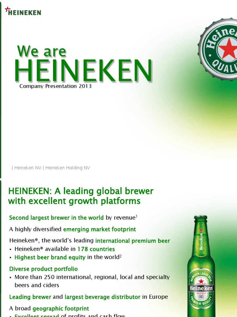 Introduction To HEINEKEN | PDF | American Depositary Receipt | Beverages