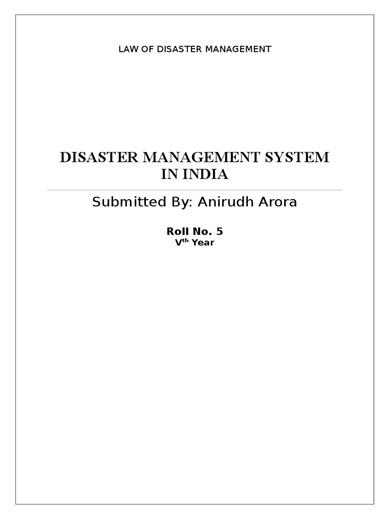 Disaster Management | PDF | Emergency Management | Emergency