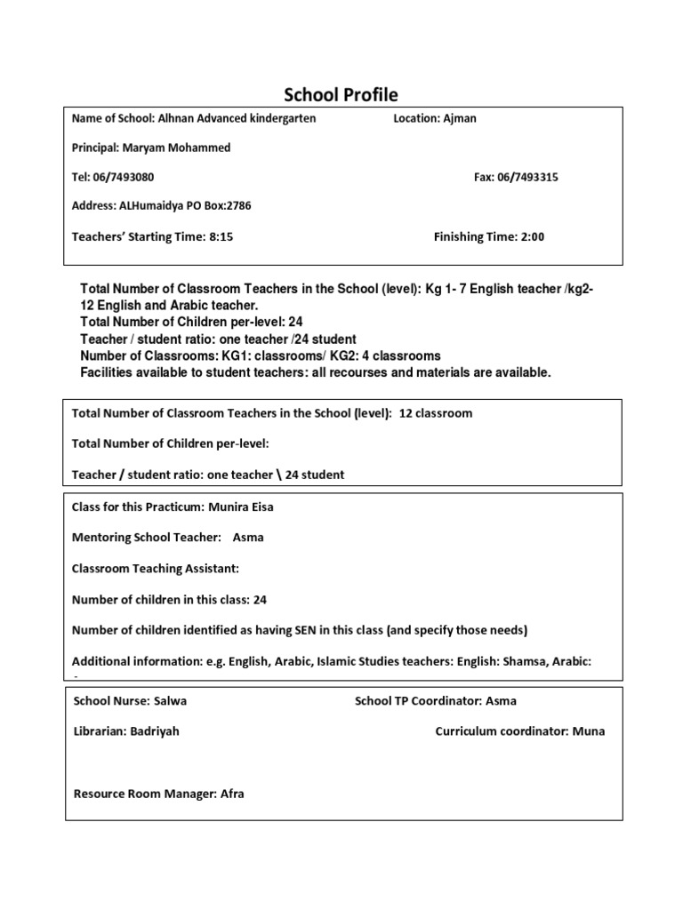 School Profile | PDF