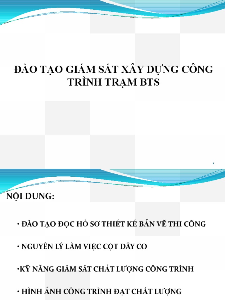 HD Thi Cong Xay Dung Tram BTS | PDF