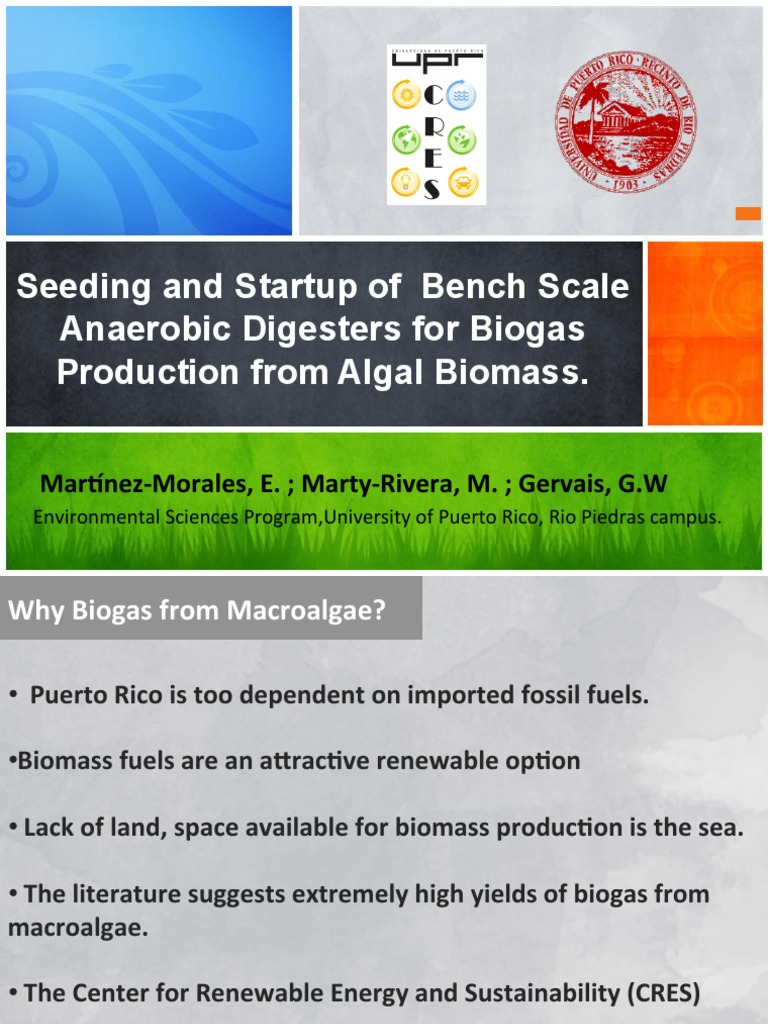Seeding and Startup of Bench Scale Anaerobic Digesters | PDF ...