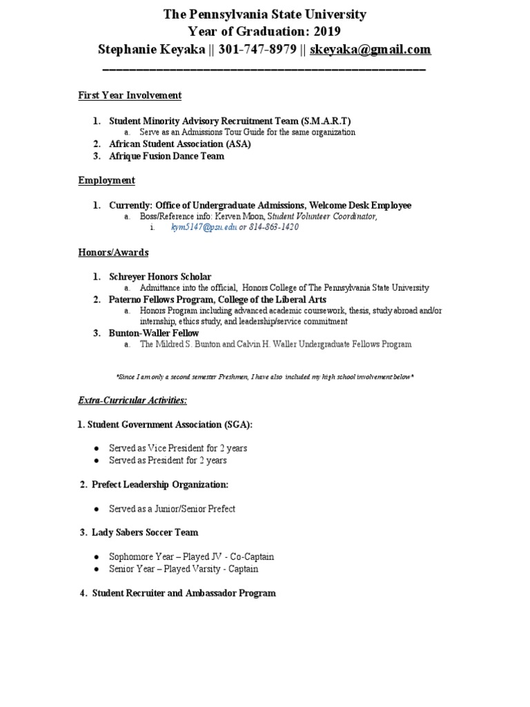 Stephaniekeyaka Resume Docx 1 | PDF