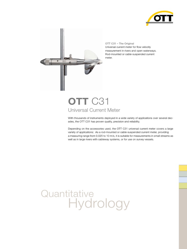OTT C31 en | PDF | Propeller | Hydrology