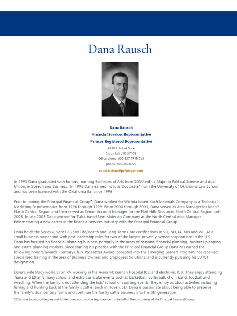 Dana Rausch | PDF | Juris Doctor | Business