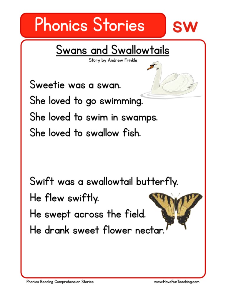 Phonics Stories Comprehension SW | PDF