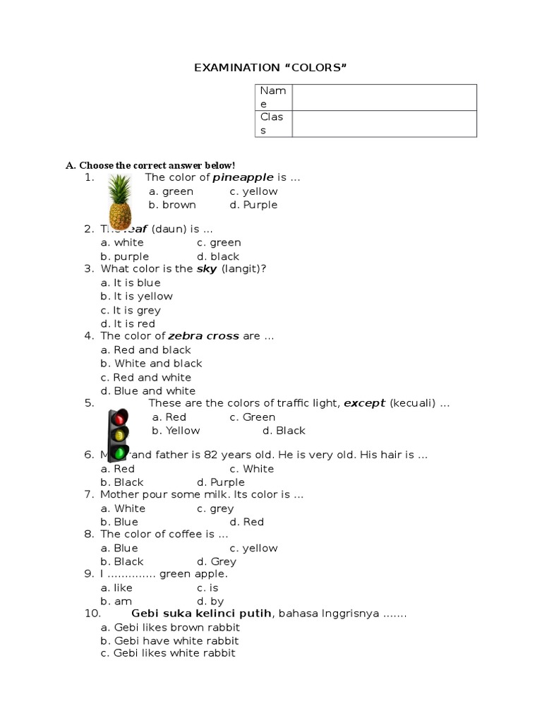 Bahan Soal Ulangan Color | Download Free PDF | Artistic Techniques | Cascading Style Sheets