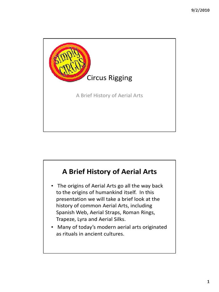 Circus Rigging - History of Aerial Arts | PDF