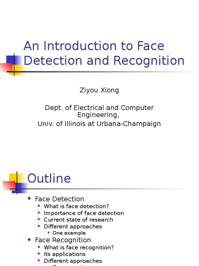 Intro Face Detect Recognition | PDF | Principal Component Analysis | Support Vector Machine