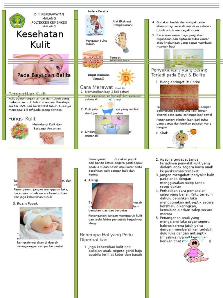 Kesehatan Kulit Leaflet | PDF