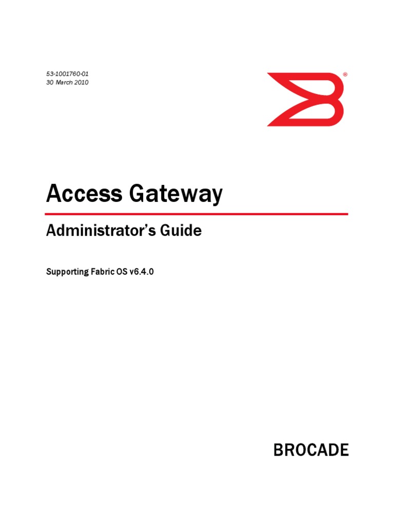 Brocade AG Mode | PDF | Operating System | Network Switch