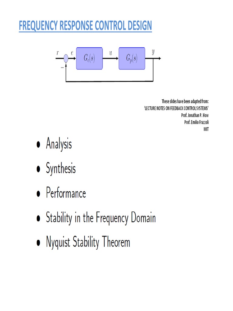 Frequency Response Control Design | PDF