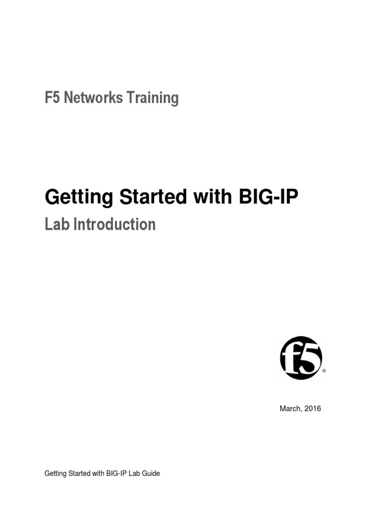 F5 - Getting Started Lab Introduction | PDF | Graphical User Interfaces ... F5 - Getting Started Lab Introduction | PDF | Graphical User Interfaces ...