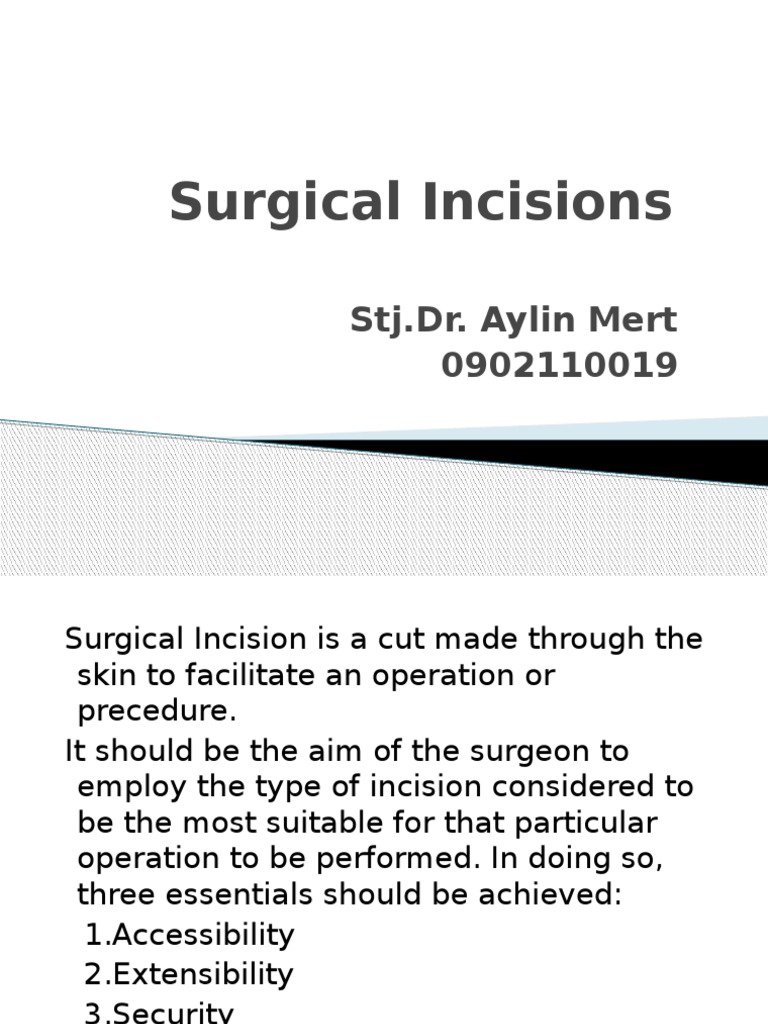 Surgical Incisions | Abdomen | Pelvis