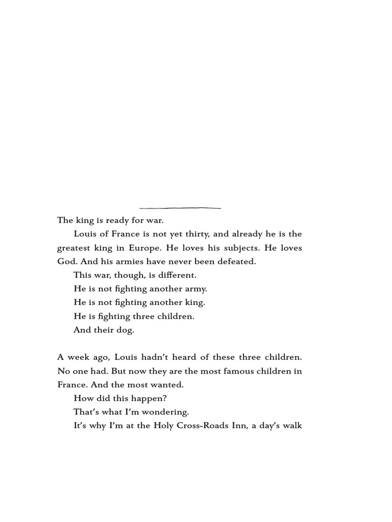 The Inquisitor's Tale, by Adam Gidwitz: Prologue and Chapter 1 | PDF