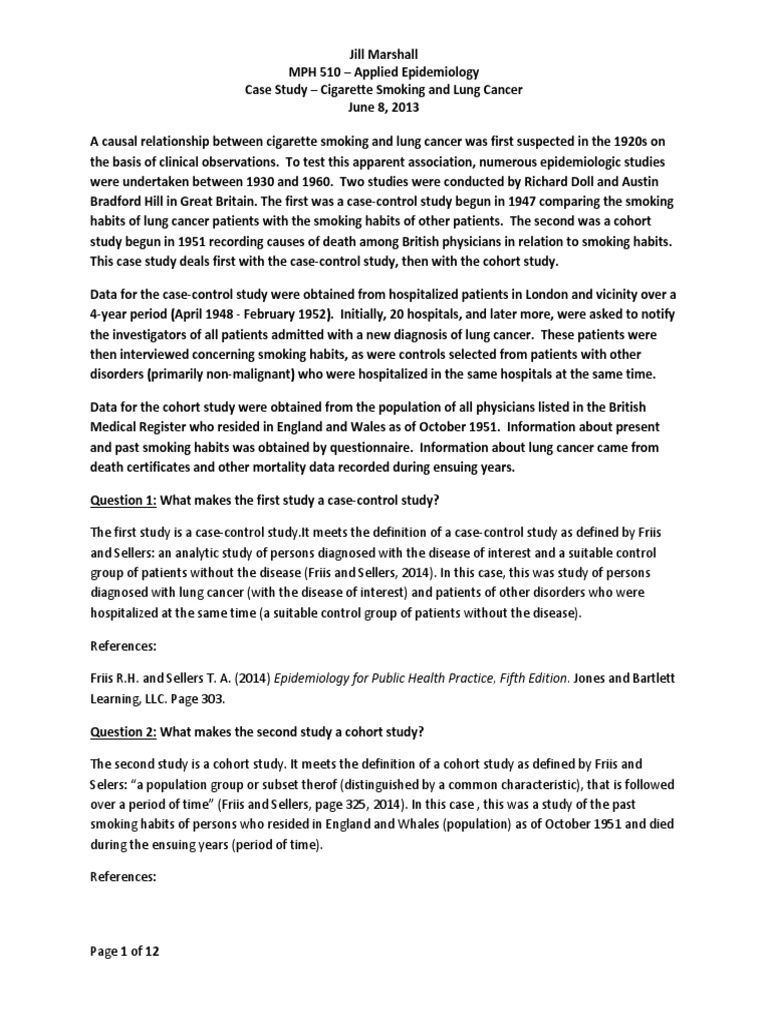 Case Study 2 | PDF | Cohort Study | Epidemiology