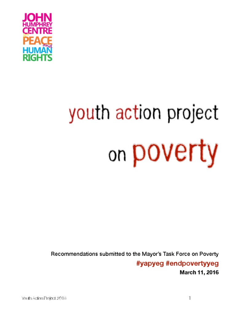 Youth Action Project On Poverty Report 2016 | PDF | Social Exclusion ...