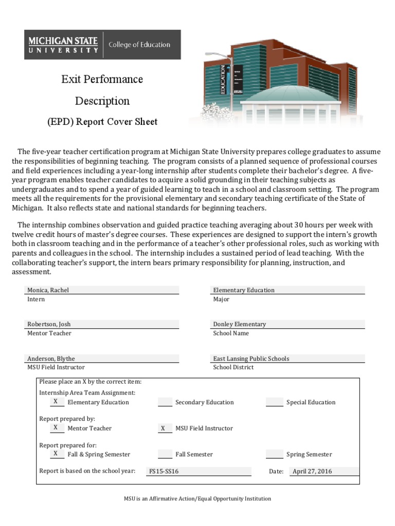 Internship Exit Report | PDF | Internship | Job Hunting