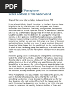 Hades and Persephone: The Myth Explained | PDF | Hades | Persephone