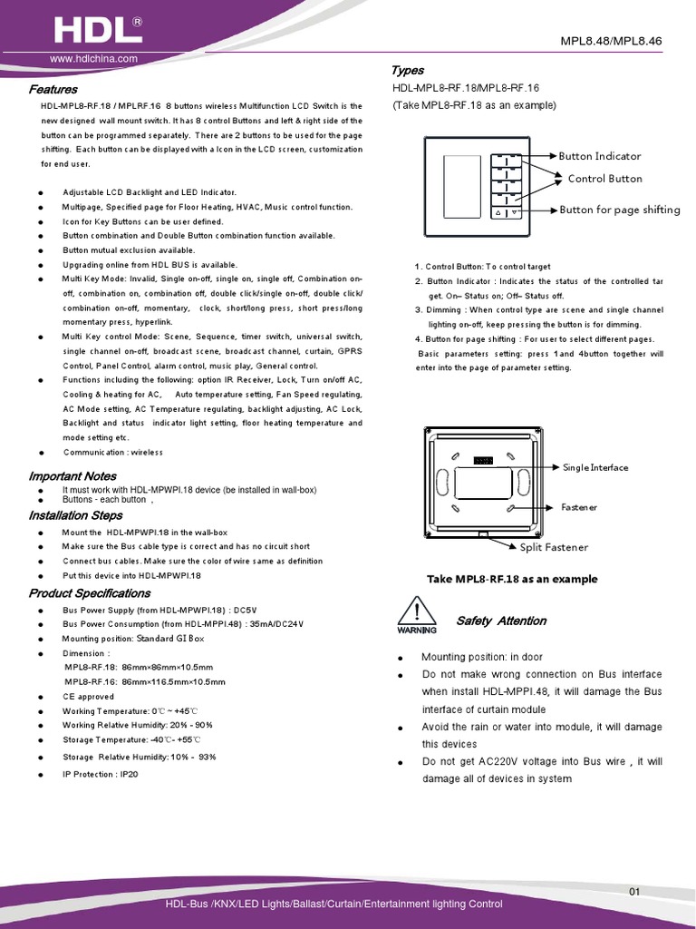 Features Types: MPL8.48/MPL8.46 | PDF | Icon (Computing) | Hvac