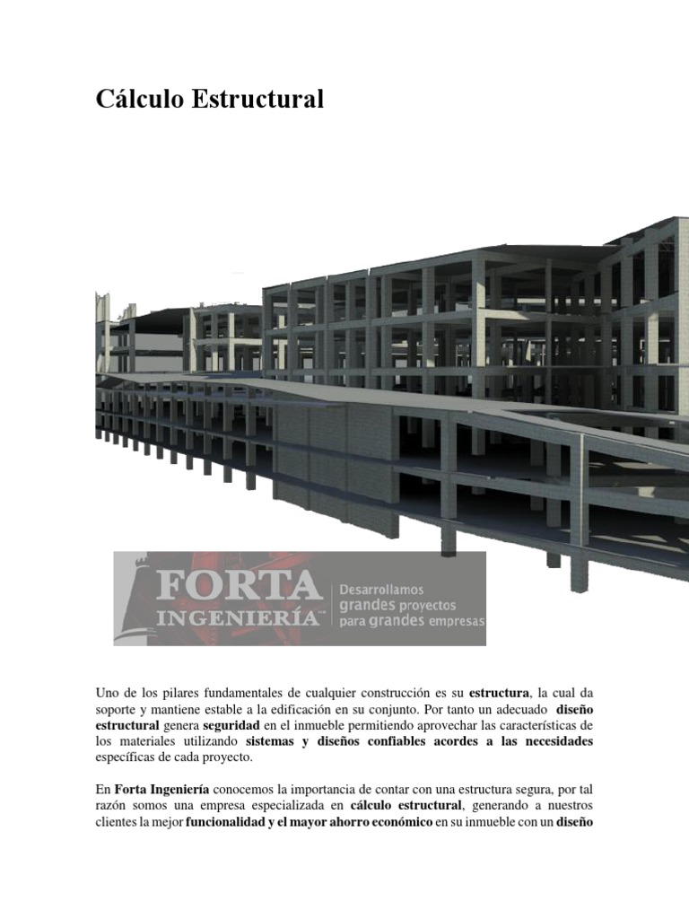 Cálculo Estructural | PDF | Ingeniería estructural | Ingeniería