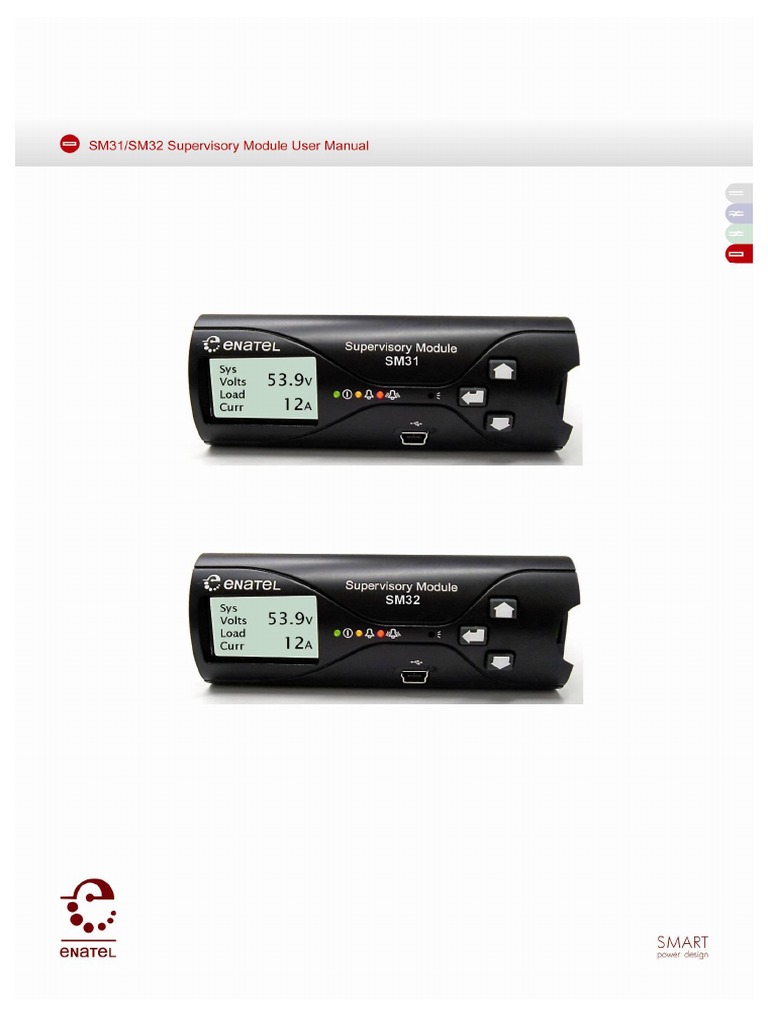 Enatel Supervisory Unit SM31 SM32 Monitor Manual v4 8 | PDF | Battery ...