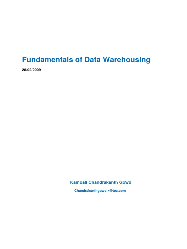 Data Warehousing Fundamentals Explained | PDF | Data Warehouse | Data Model