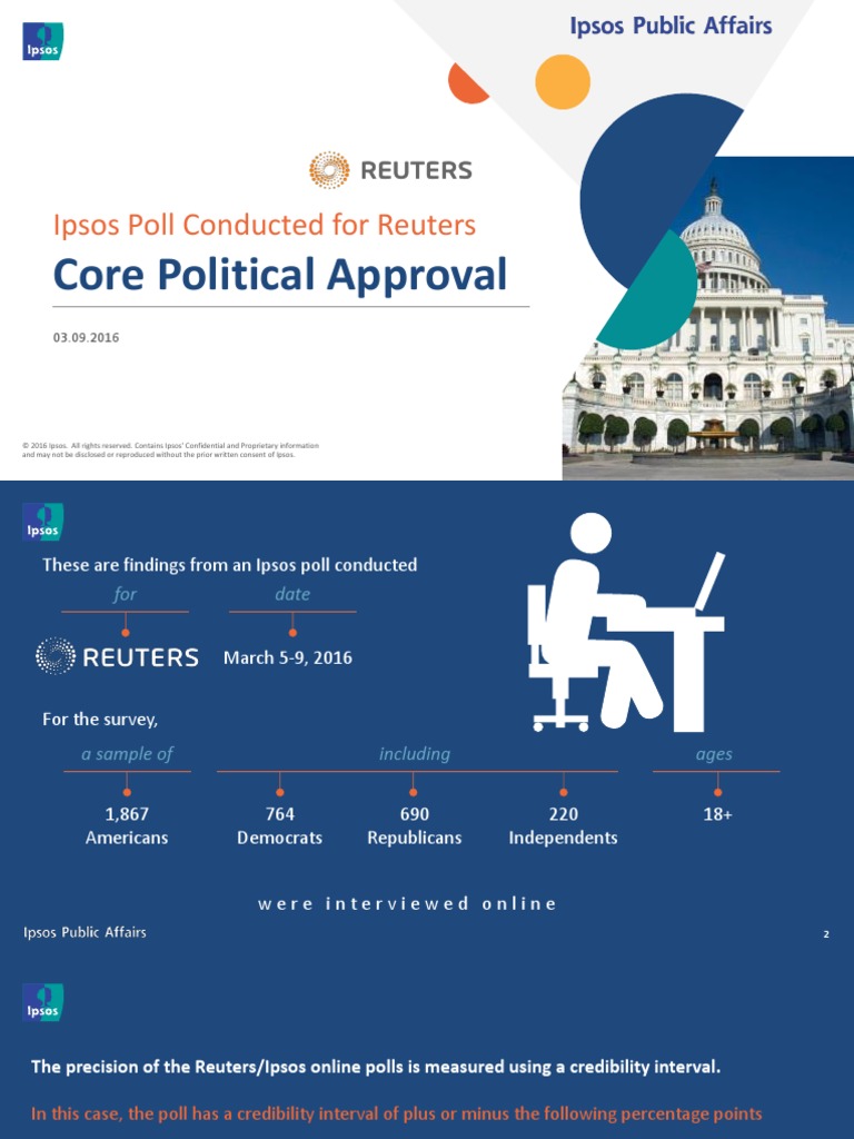 Ipsos Poll Conducted For Reuters: Core Political Approval | PDF ...