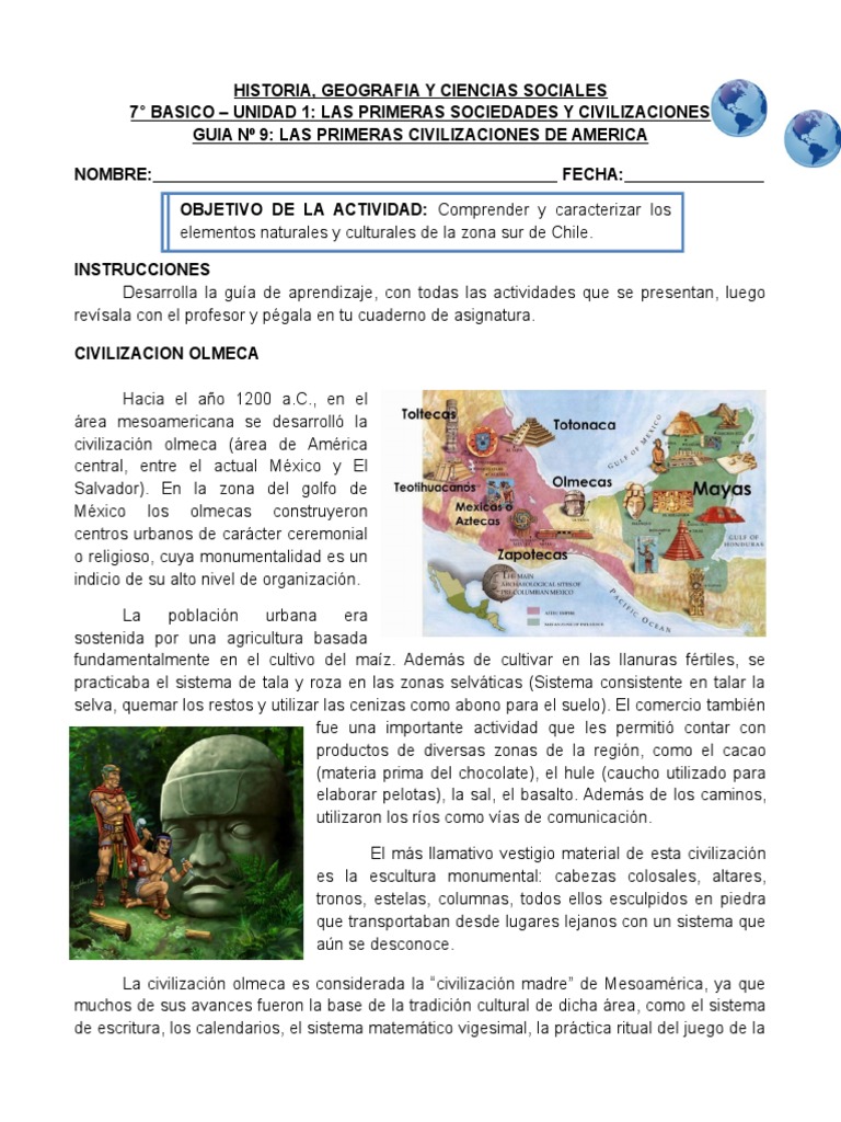 Clase 13 - Las Civilizaciones de América (Guia #9) | PDF | Mesoamérica ...