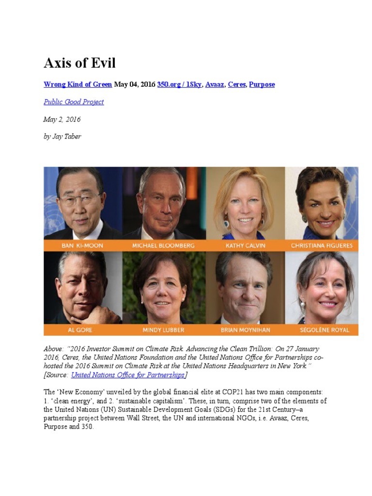 Axis of Evil | United Nations | International Politics