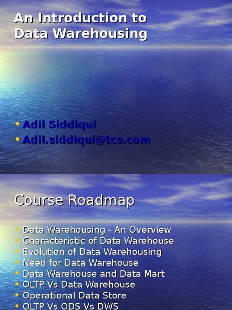 An Introduction To Data Warehousing | Download Free PDF | Data Warehouse | Databases
