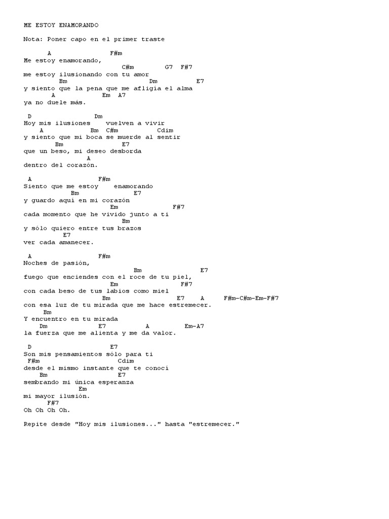 Me Estoy Enamorando | PDF