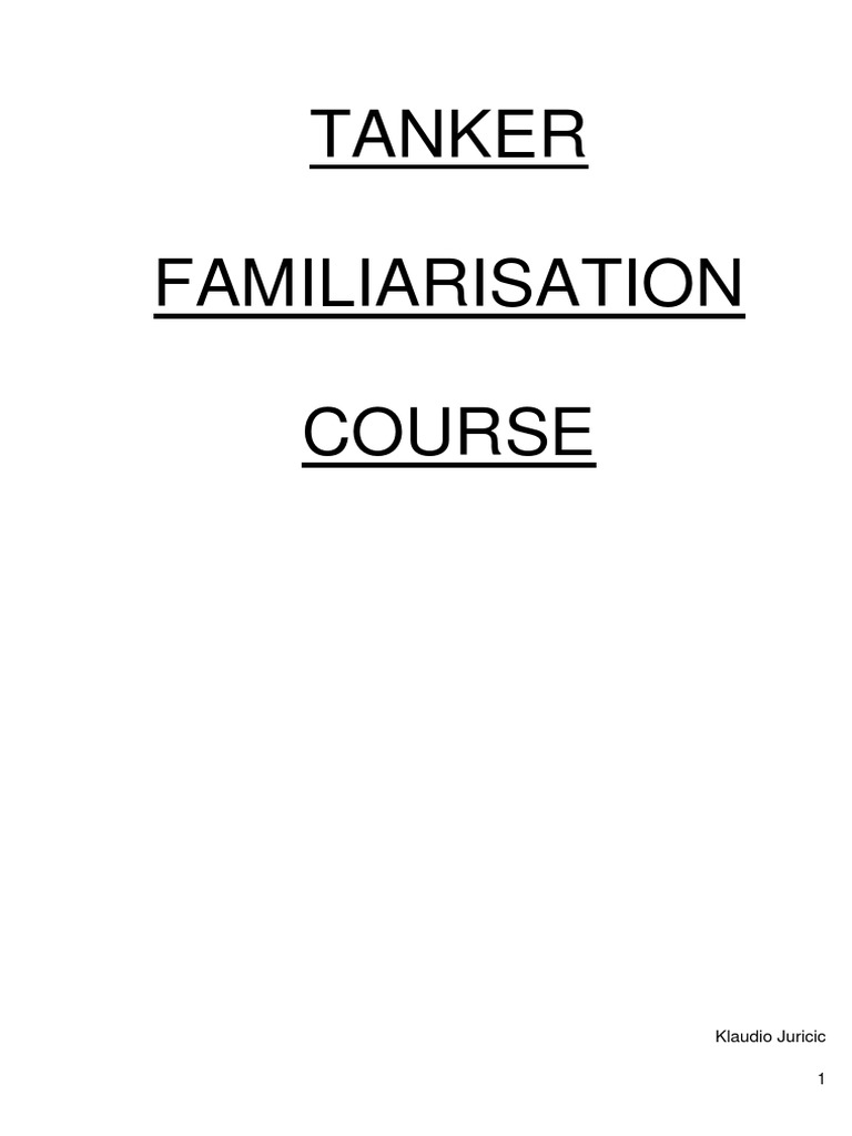 Tanker Familiarization Course Overview | PDF | Science & Mathematics ...