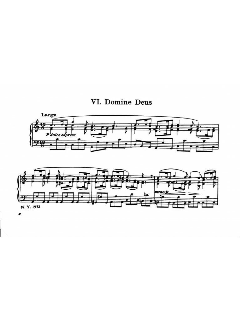 Domine Deus Vivaldi | PDF