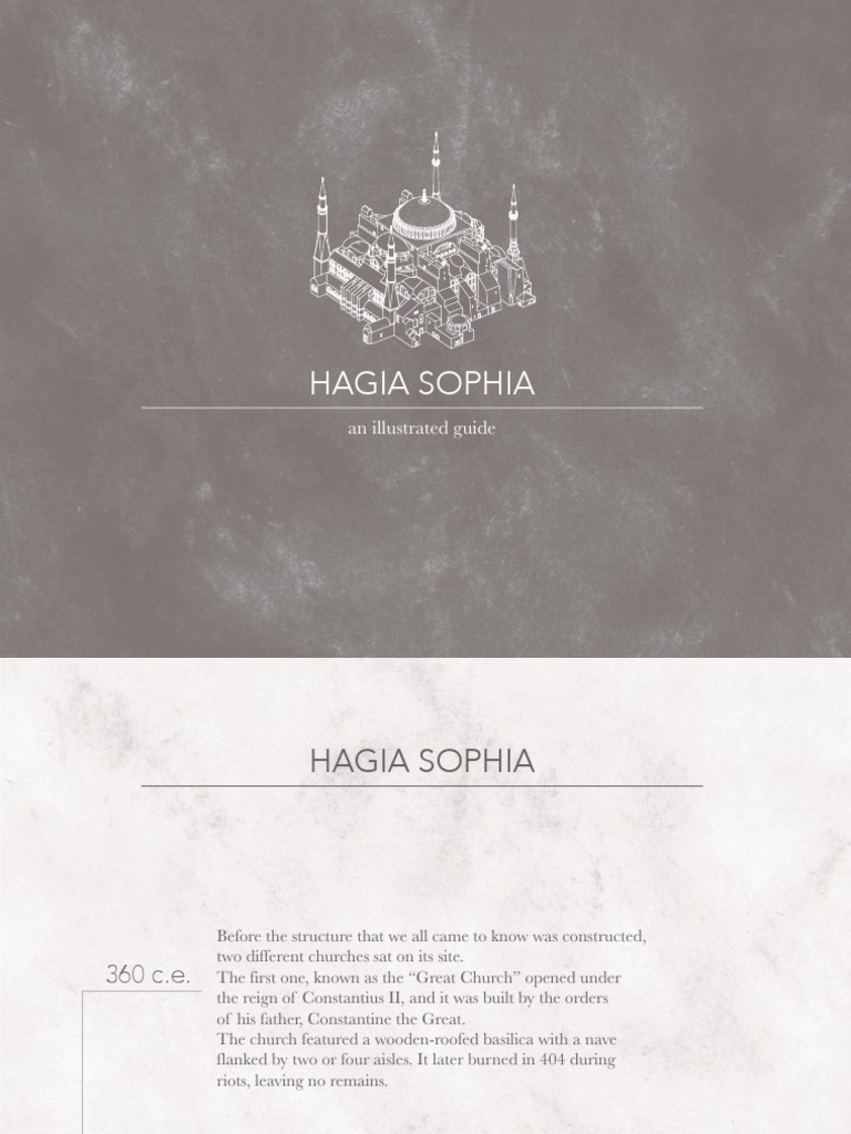Hagia Sophia: An Illustrated Guide | PDF | Dome
