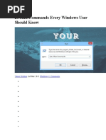 Hows - Tech - Important Windows Commands | PDF | Microsoft Windows ...