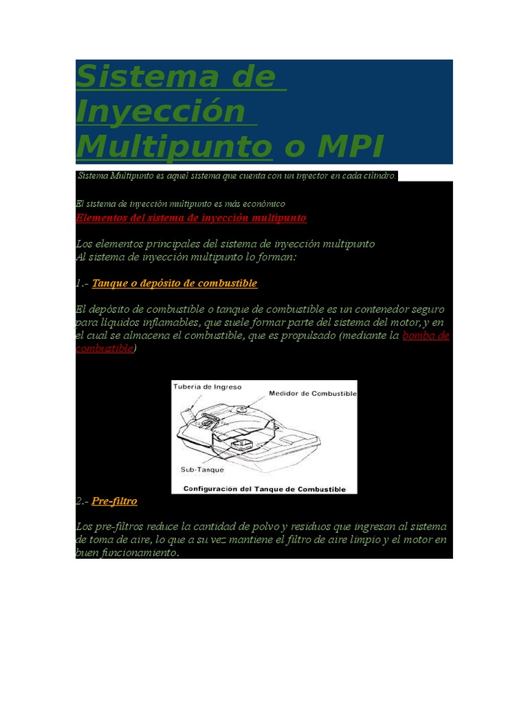 Sistema MPI: Elementos | PDF