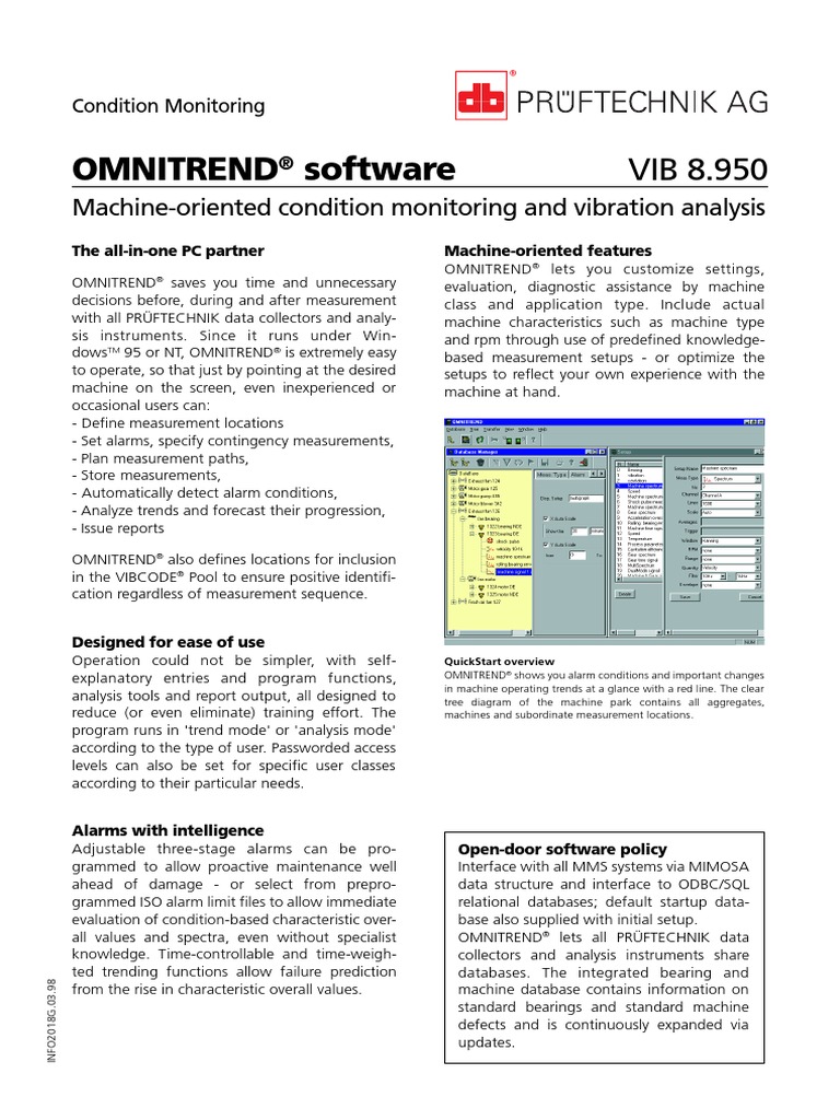 Vib Software Omnitrend | PDF | Spectrum | Databases