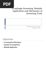 Nursing Bedside Swallow Screen: Pre-Screen Assessment: Yes No | PDF ...