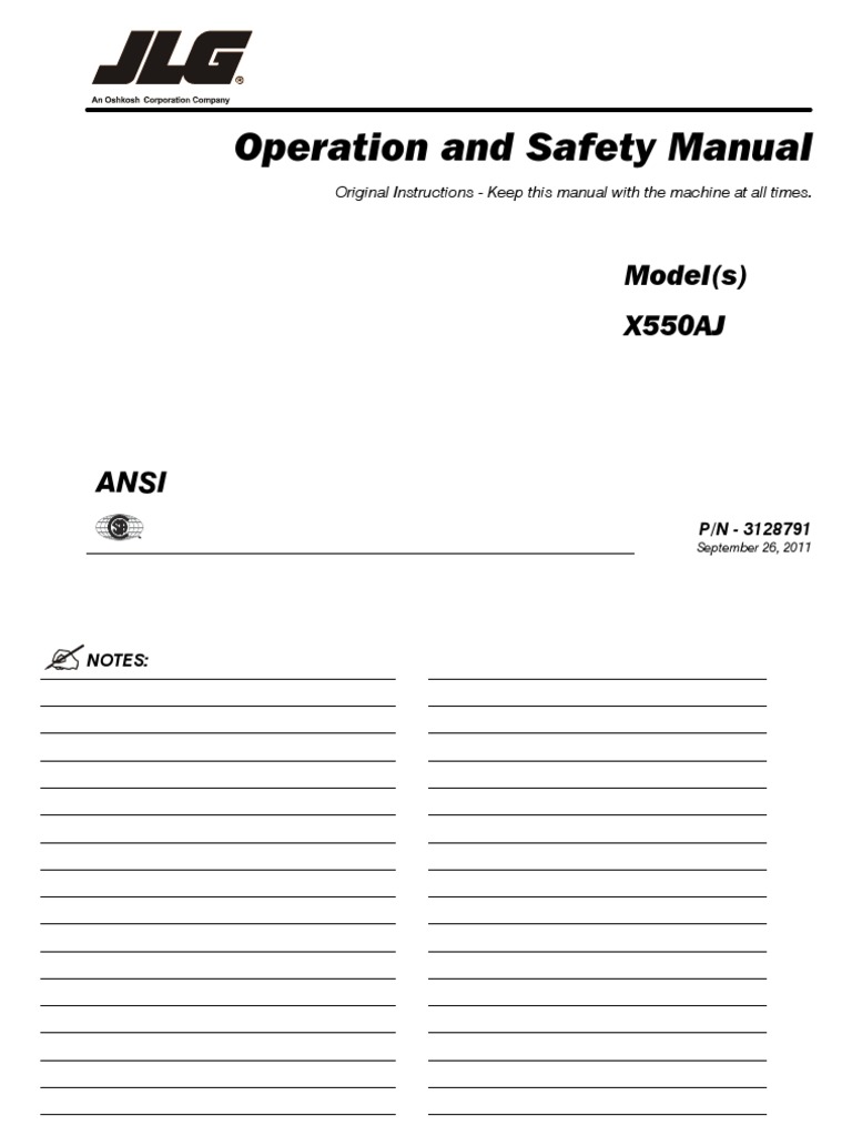 X550AJ Operation and Safety Manual PDF | PDF | Switch | Electrical ...