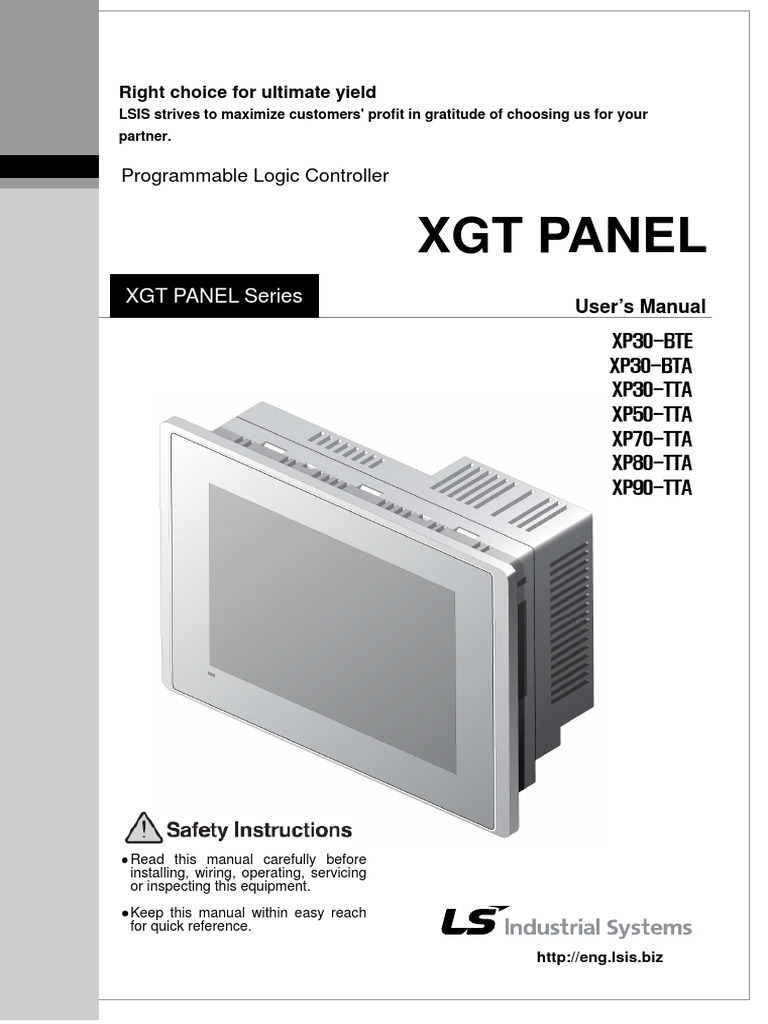 XP30-90 Hardware Manual | PDF | Usb | Programmable Logic Controller