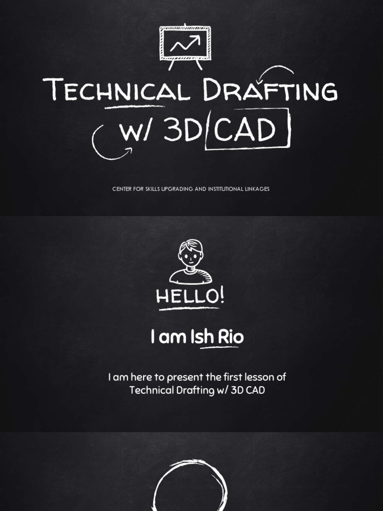 Technical Drafting 3D Lesson | PDF | Sketch Up | Computer Aided Design