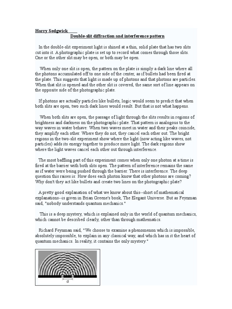 Youngs Double Slit Experiment-Physics | PDF | Modern Physics | Periodic ...