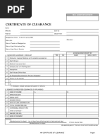 No Due Certificate: Department Signature of Hod Date | PDF | Business