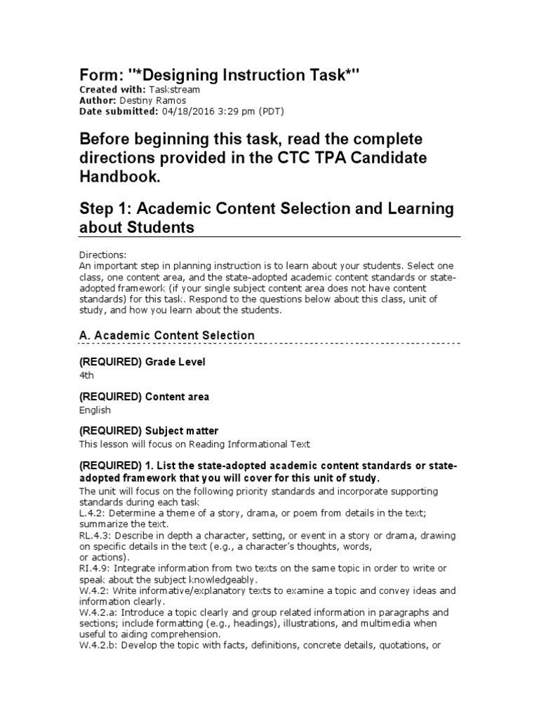 TPA2 | Download Free PDF | Reading Comprehension | Individualized ...